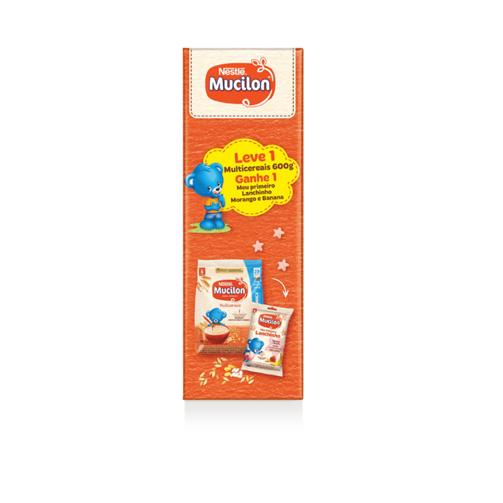 Cereal Infantil Mucilon Multicereais 600g + Snack Primeiro Lanchinho ...