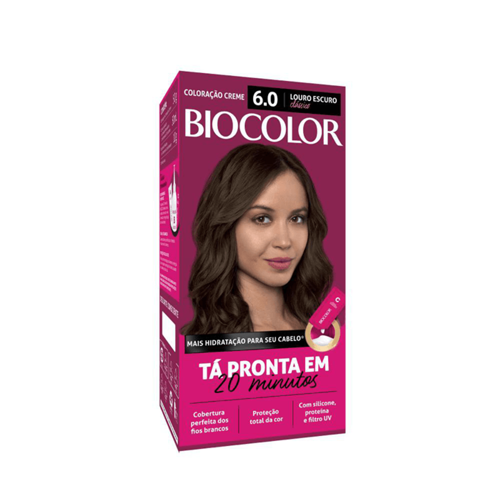 Tinta de Cabelo Biocolor 6.0 Louro Escuro Clássico - Drogaria Sao Paulo