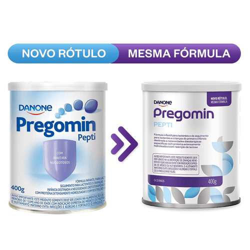Fórmula Infantil Danone Pregomin Pepti 1 a 3 anos 400g - Drogaria Sao Paulo