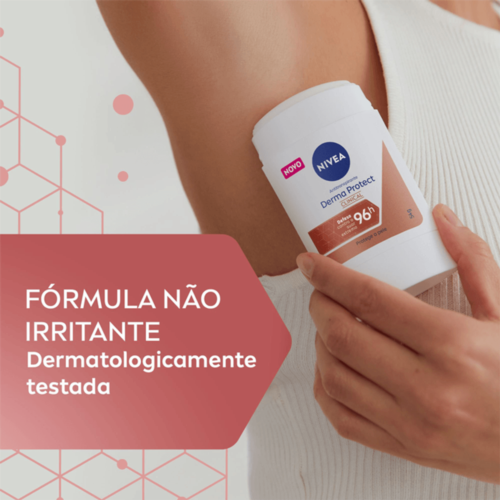 Desodorante Antitranspirante Nivea Derma Protect Clinical 58g Stick ...