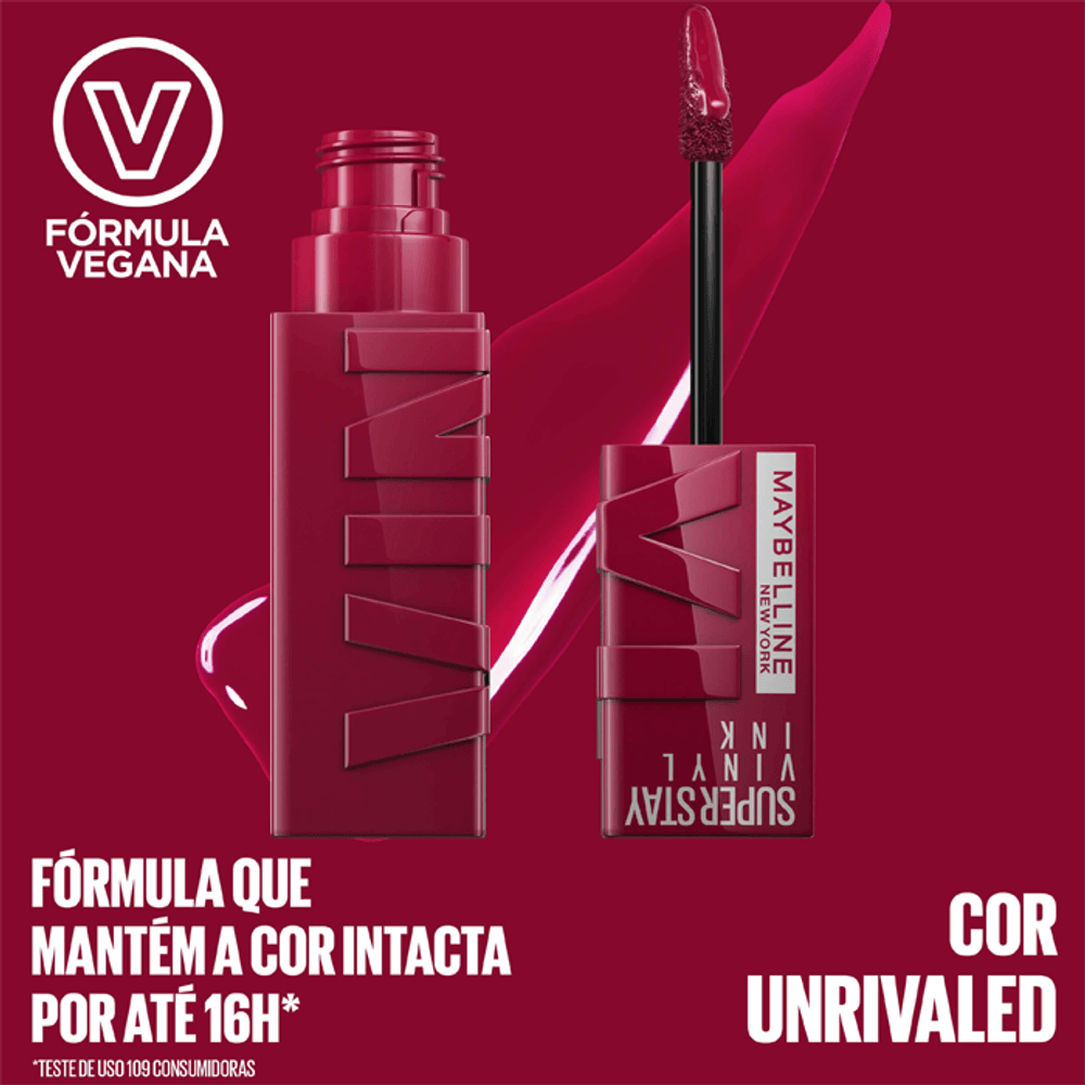 Batom Líquido Maybelline Superstay Vinyl Ink Unrivaled 4,2ml - Drogaria ...