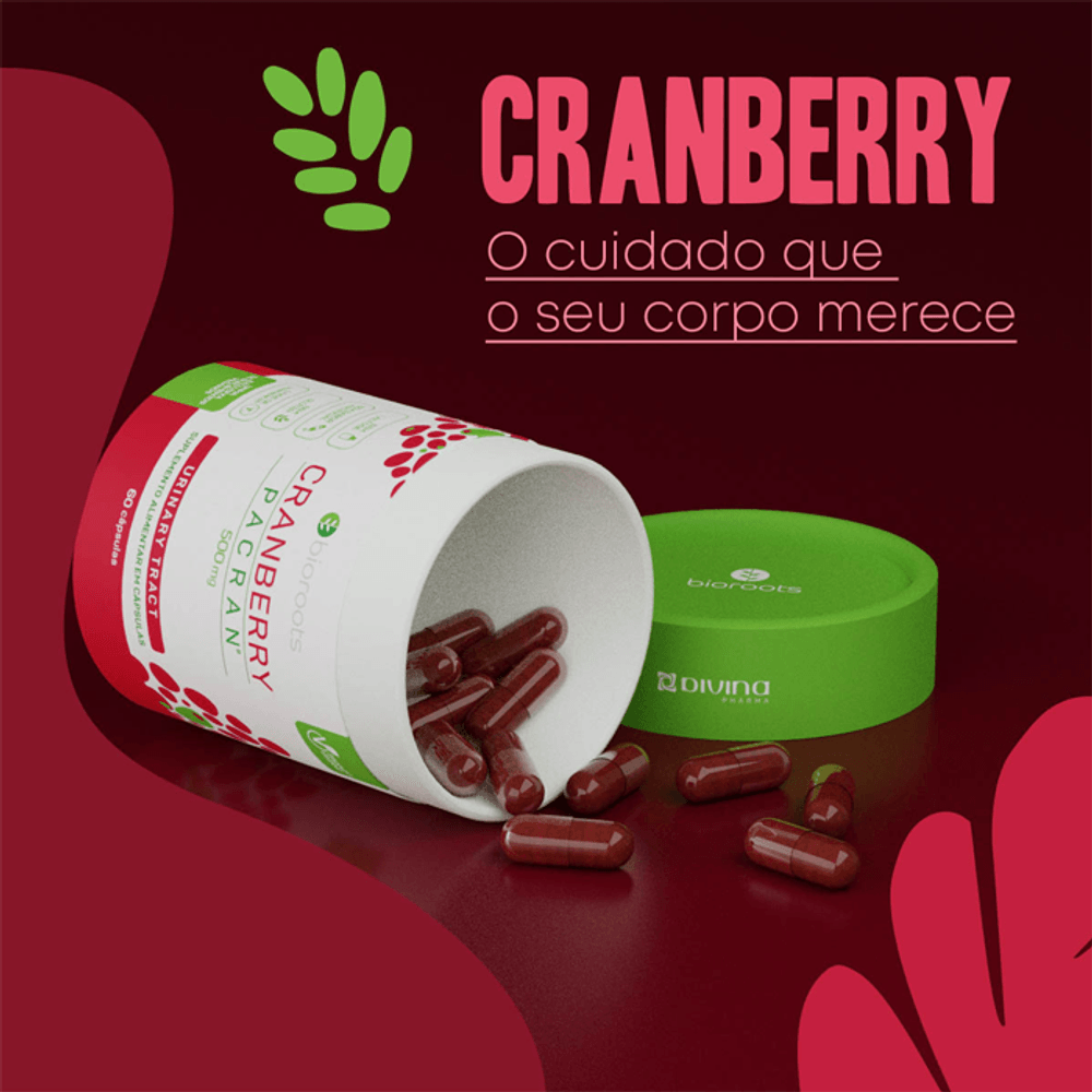 Suplemento Alimentar Cranberry 500mg Bioroots 60 Cápsulas - Drogaria ...