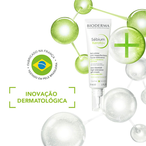 Creme em Gel Bioderma Sébium Kerato+ Corretor Antiacne e Antimarcas ...