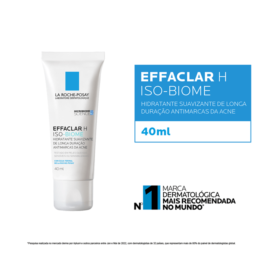 Hidratante Facial Suavizante La Roche-Posay Effaclar H Iso-Biome 40ml ...
