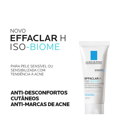 Hidratante Facial Suavizante La Roche-Posay Effaclar H Iso-Biome 40ml ...