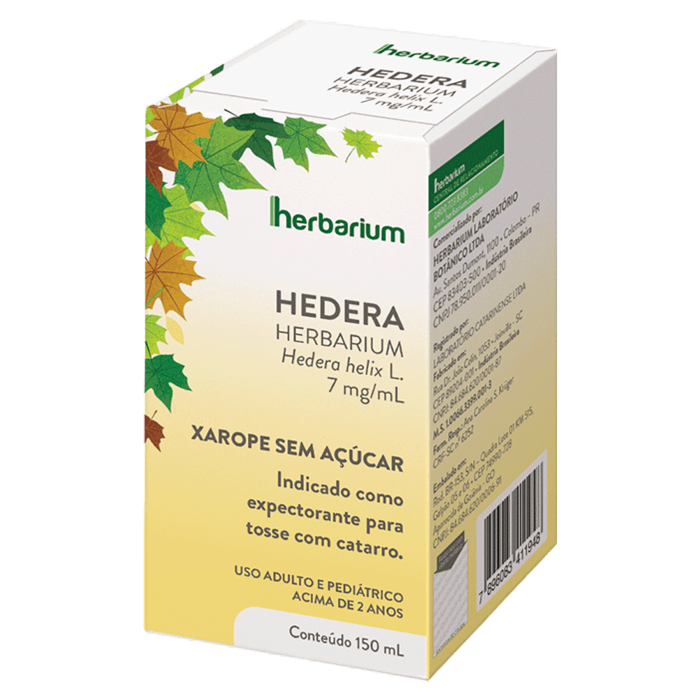 Expectorante Hedera 7mg/ml 150ml Xarope - Drogaria Sao Paulo