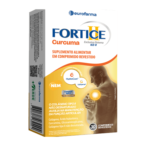 Colágeno Fortice Cúrcuma 30 Comprimidos Revestidos - Drogaria Sao Paulo
