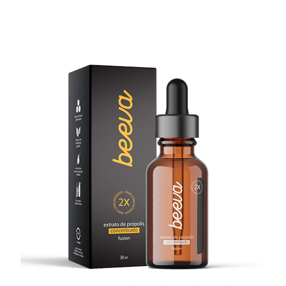 Extrato De Própolis Concentrado Fusion Beeva Conta-Gotas 30ml ...