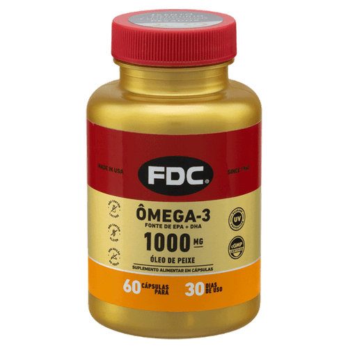 Ômega 3 1000mg FDC 60 Cápsulas - Drogaria Sao Paulo