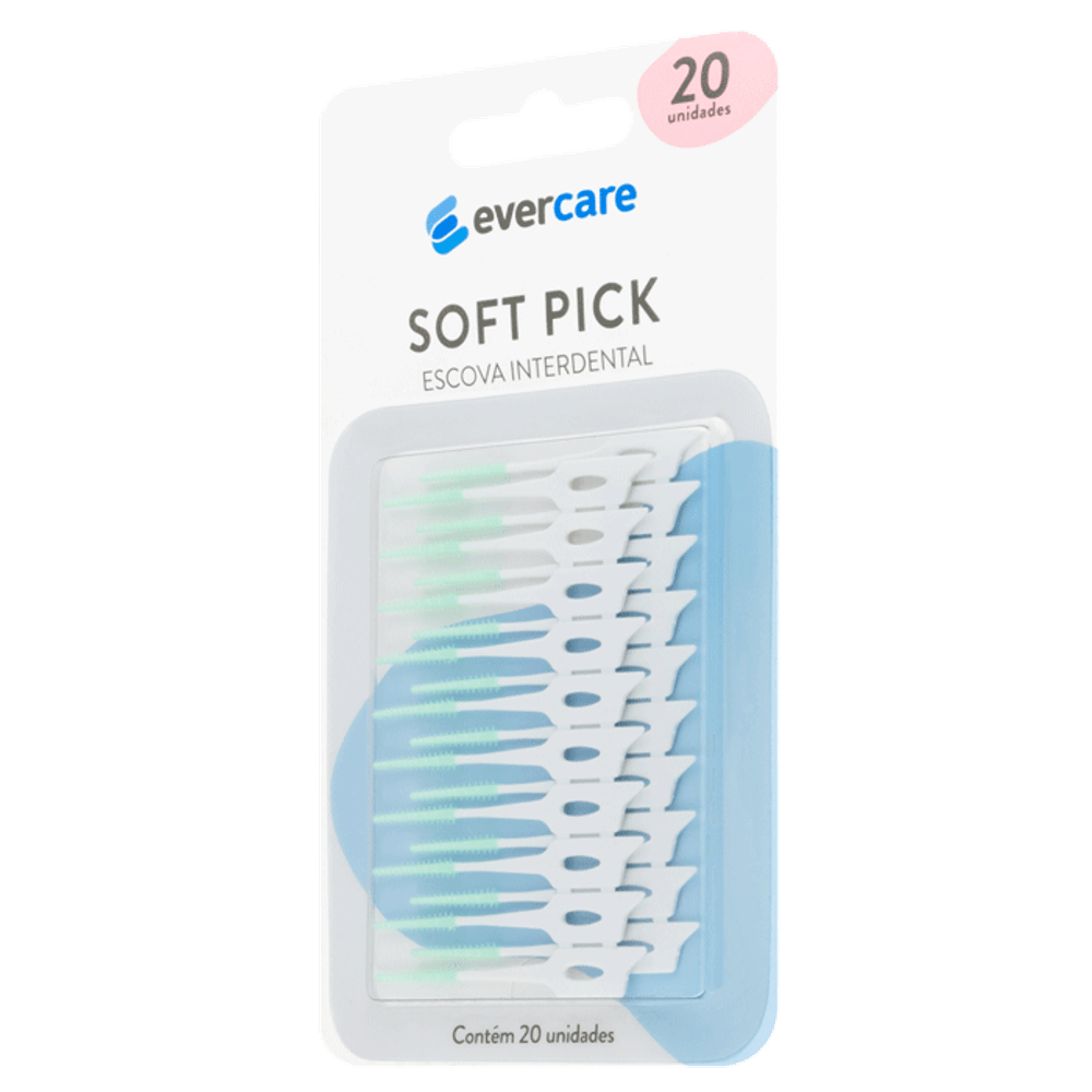 Escova Interdental Ever Care Soft Pick 20 Unidades - Drogaria Sao Paulo