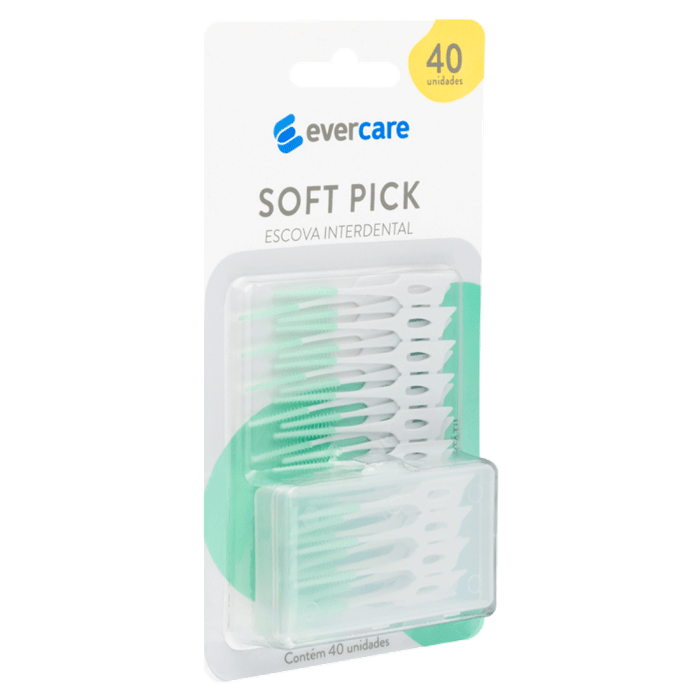 Escova Interdental Ever Care Soft Pick 40 Unidades - Drogaria Sao Paulo