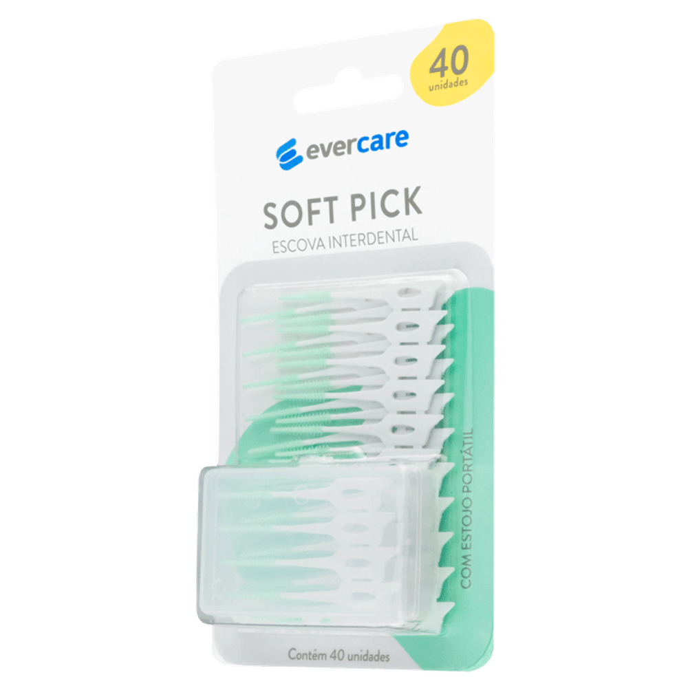 Escova Interdental Ever Care Soft Pick 40 Unidades - Drogaria Sao Paulo
