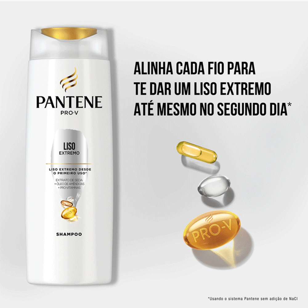 Shampoo Pantene Liso Extremo 400ml - Drogaria Sao Paulo