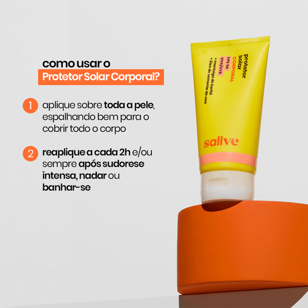 Protetor Solar Corporal Sallve FPS50 150g - Drogaria Sao Paulo