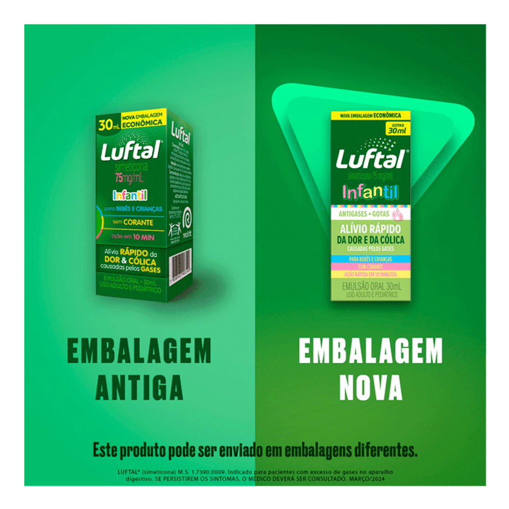 Luftal 75mg/mL Reckitt Benckiser 1 Frasco com 30mL - Drogaria Sao Paulo