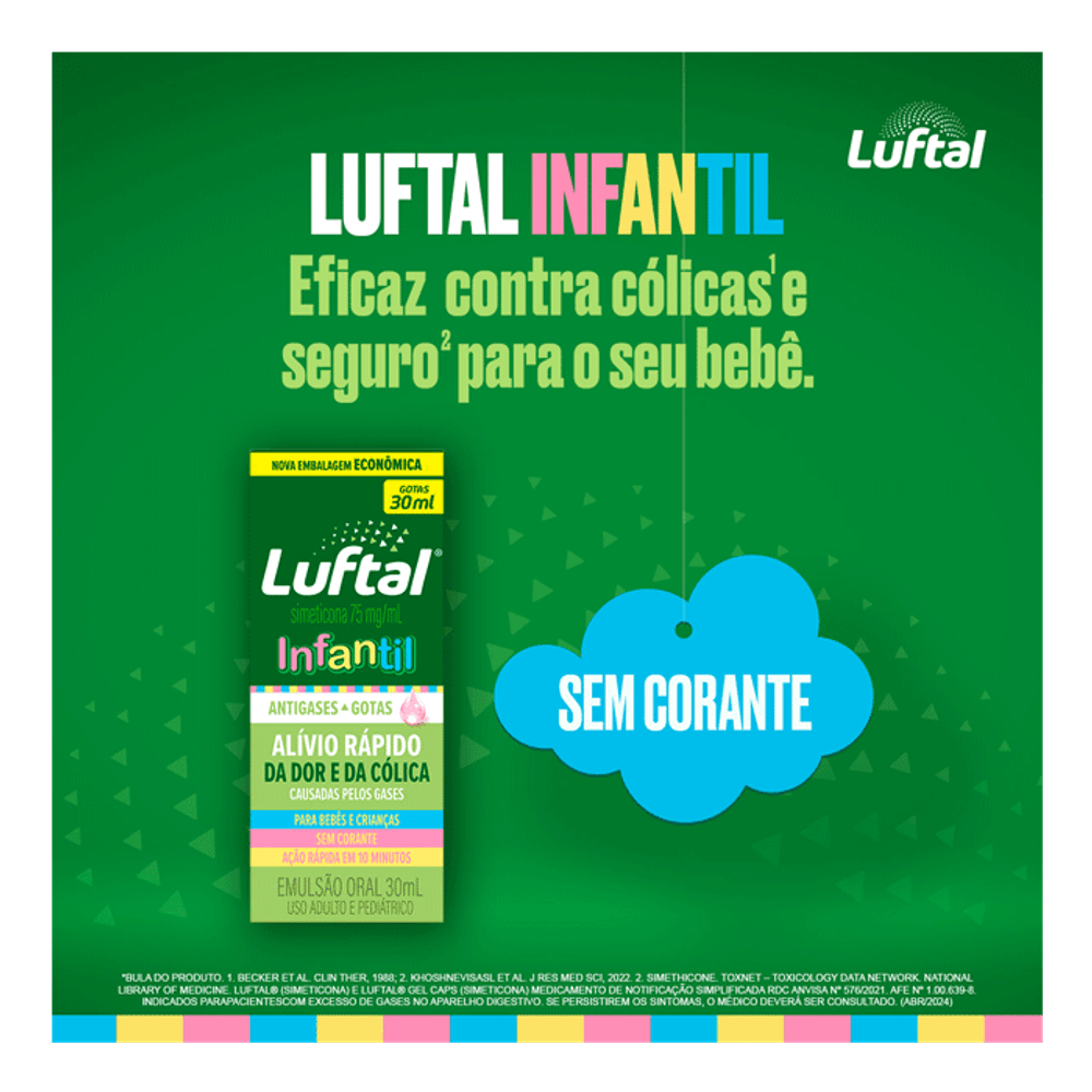 Luftal 75mg/mL Reckitt Benckiser 1 Frasco com 30mL - Drogaria Sao Paulo
