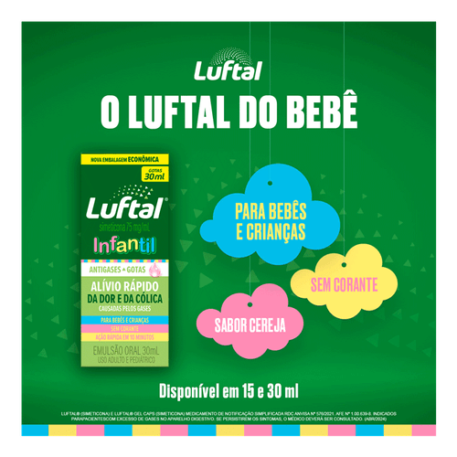 Luftal 75mg/mL Reckitt Benckiser 1 Frasco com 30mL - Drogaria Sao Paulo