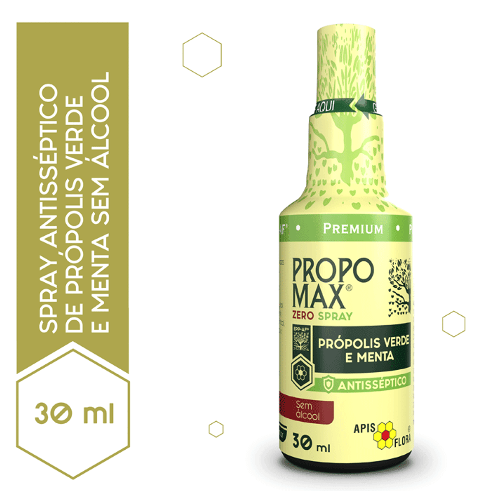 Antisséptico Propomax Zero Própolis e Menta 30ml Spray - Drogaria Sao Paulo
