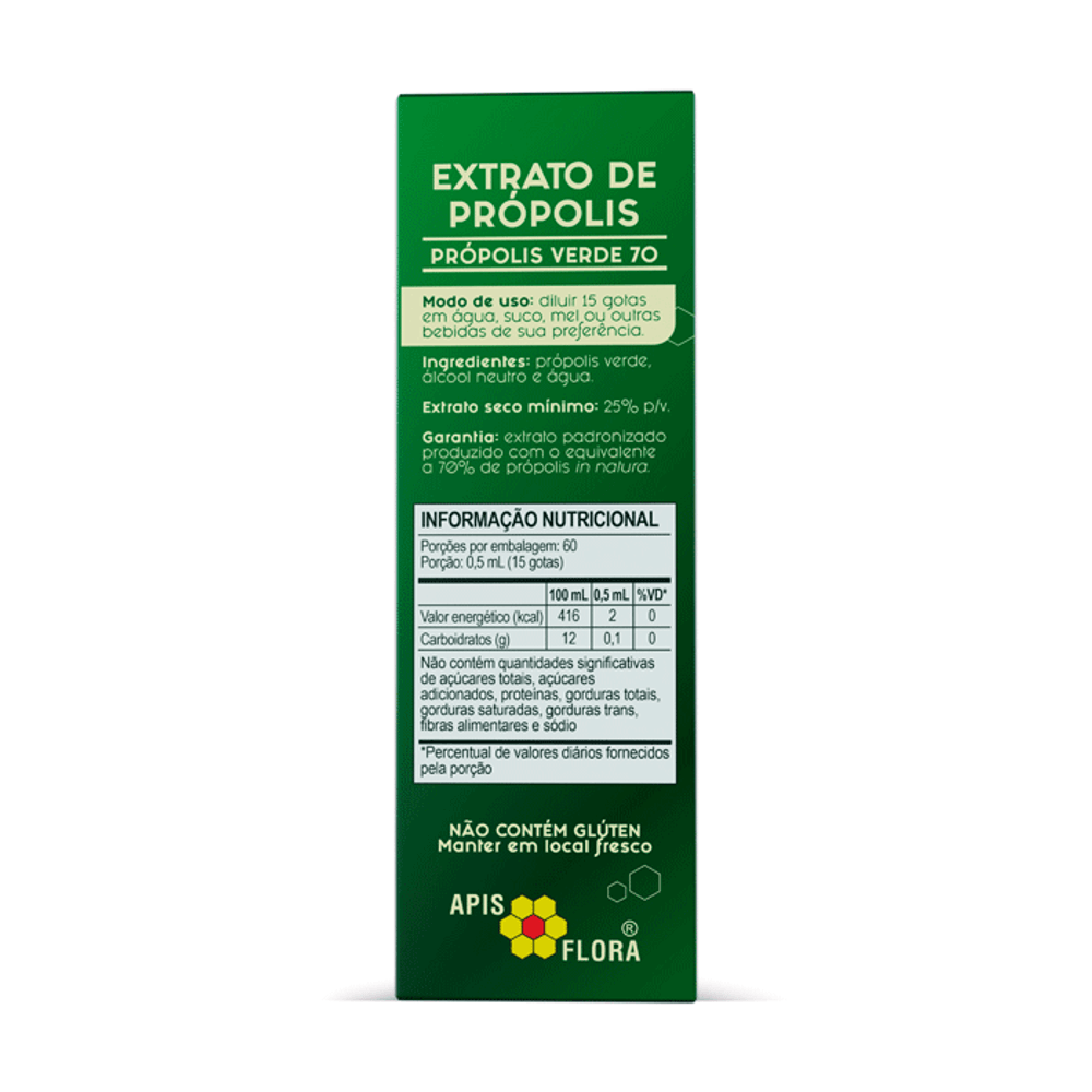 Extrato de Própolis Verde 70 30ml Gotas - Drogaria Sao Paulo
