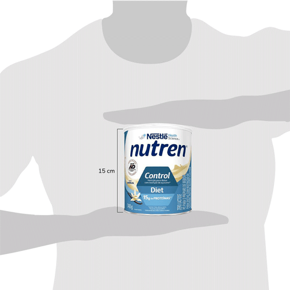 Nutren Control Diet Zero Lactose Baunilha 740g - Drogaria Sao Paulo