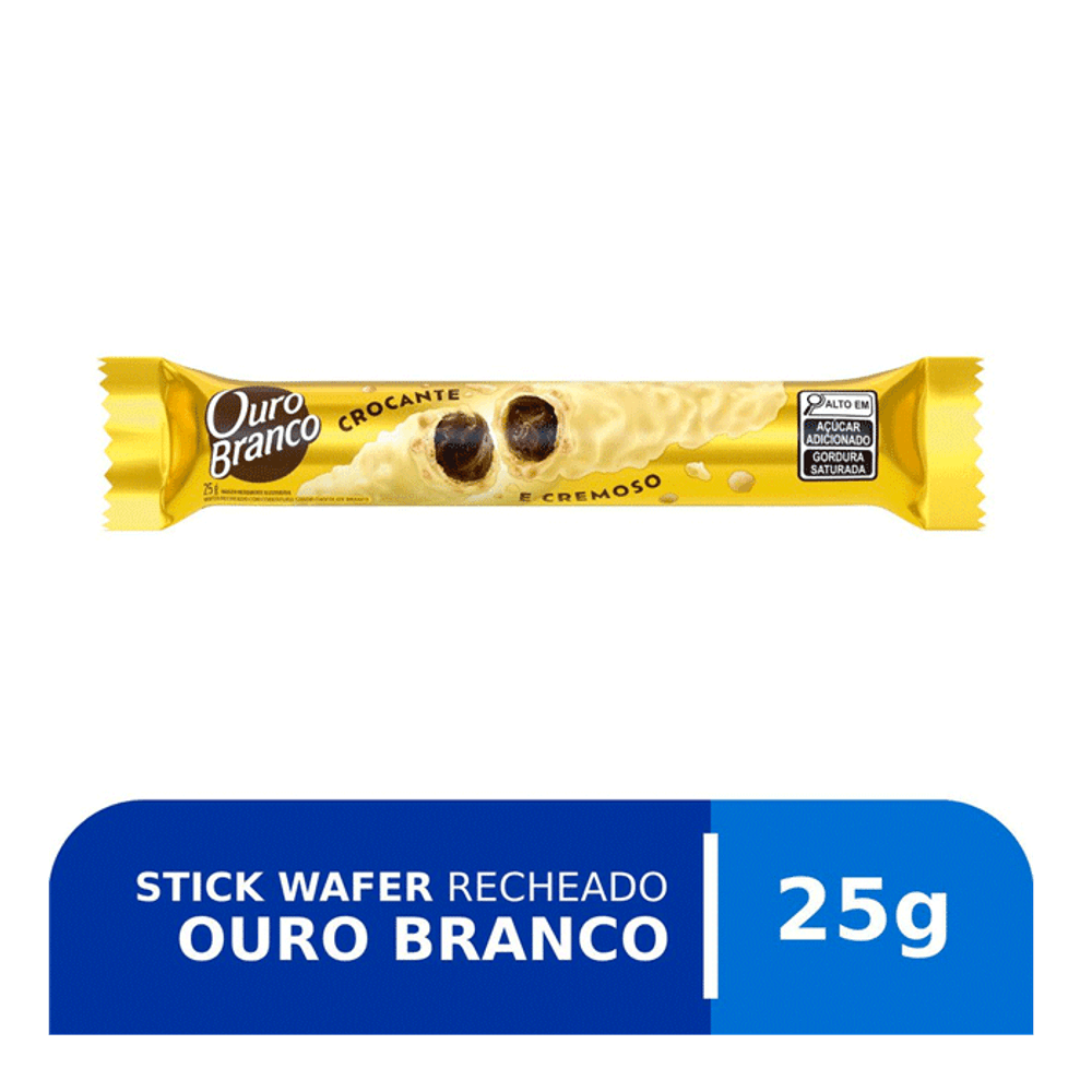 Wafer Ouro Branco Recheado 25g - Drogaria Sao Paulo