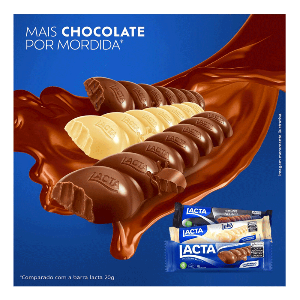 Chocolate Branco Lacta Laka 34g - Drogaria Sao Paulo