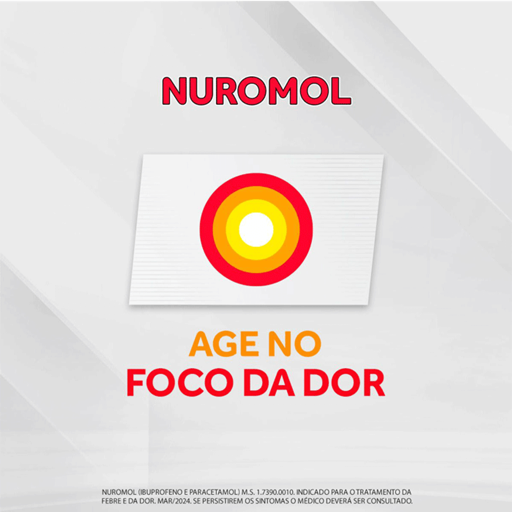 Analgésico Nuromol 200mg + 500mg 12 Comprimidos - Drogaria Sao Paulo