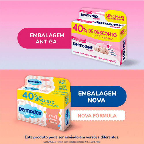 Kit Pomada de Assadura Infantil Dermotex Prevent 2 Unidades 60g Cada ...