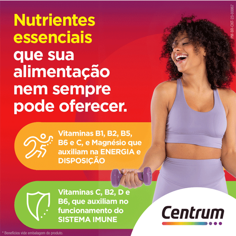 Multivitamínico Centrum Essencial Adulto 30 Comprimidos - Drogaria Sao ...