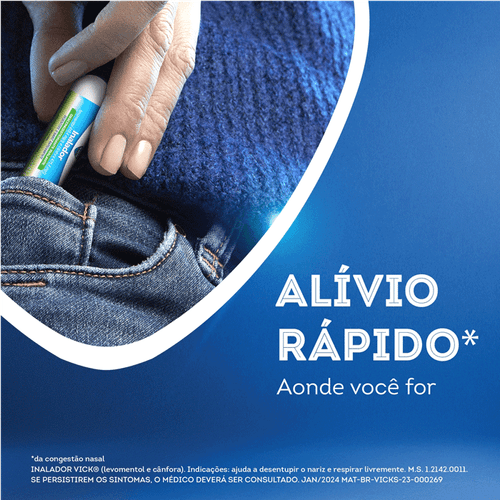 Inalador para congestão Nasal Vick 0,5g - Drogaria Sao Paulo