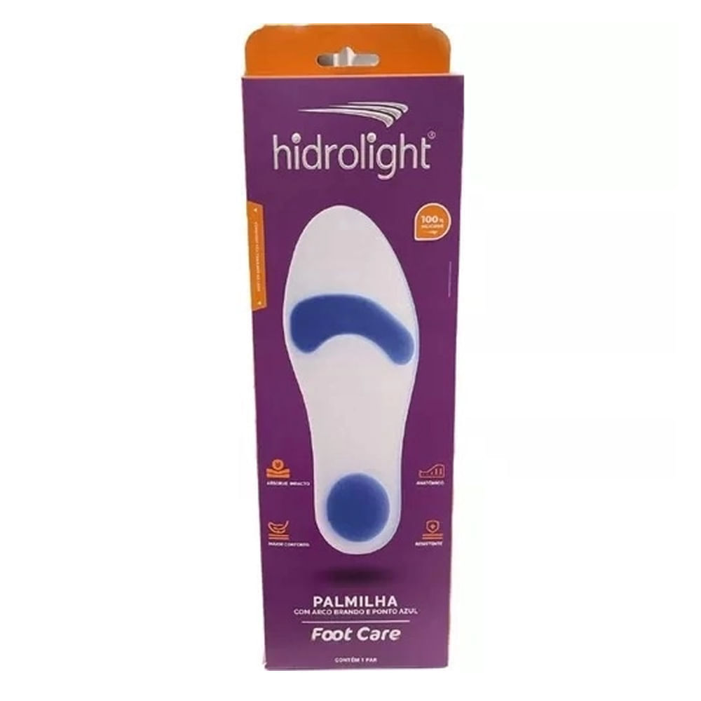 Palmilha com Arco e Ponto Azul Hidrolight - Drogaria Sao Paulo
