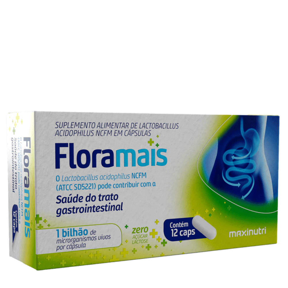 Probiótico Floramais Maxinutri 12 Cápsulas - Drogaria Sao Paulo