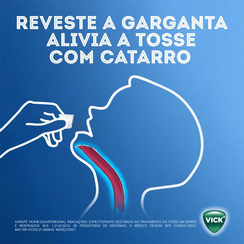 Xarope Expectorante Vick Pediátrico 120ml - Drogaria Sao Paulo