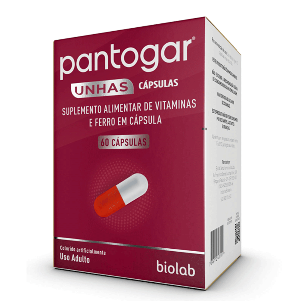 Suplemento Alimentar Pantogar Unhas 60 Capsulas - Drogaria Sao Paulo