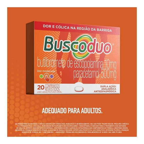 Analgésico Buscoduo 20 Comprimidos Revestidos - Drogaria Sao Paulo