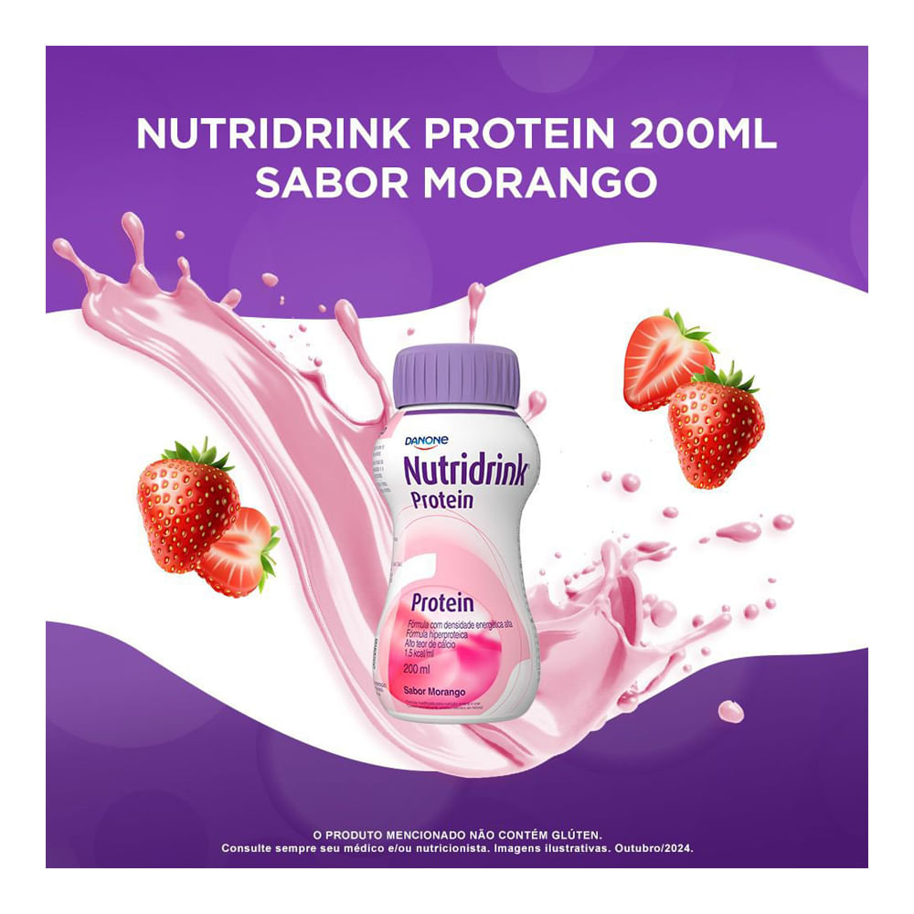 Nutridrink Protein Morango 200ml - Drogaria Sao Paulo