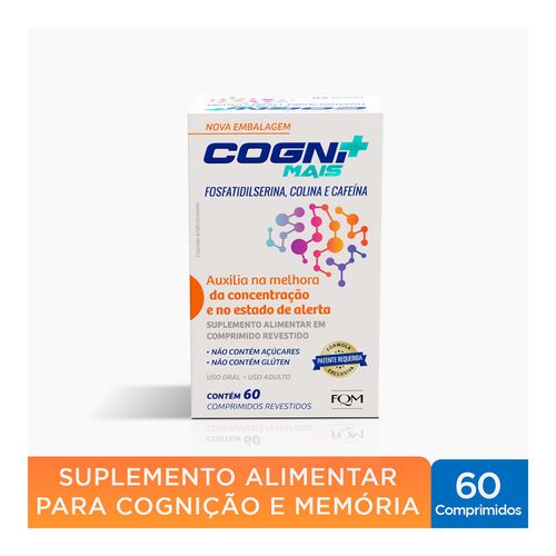 Suplemento Alimentar Cogni Mais Concentração e Memória FQM 60 ...