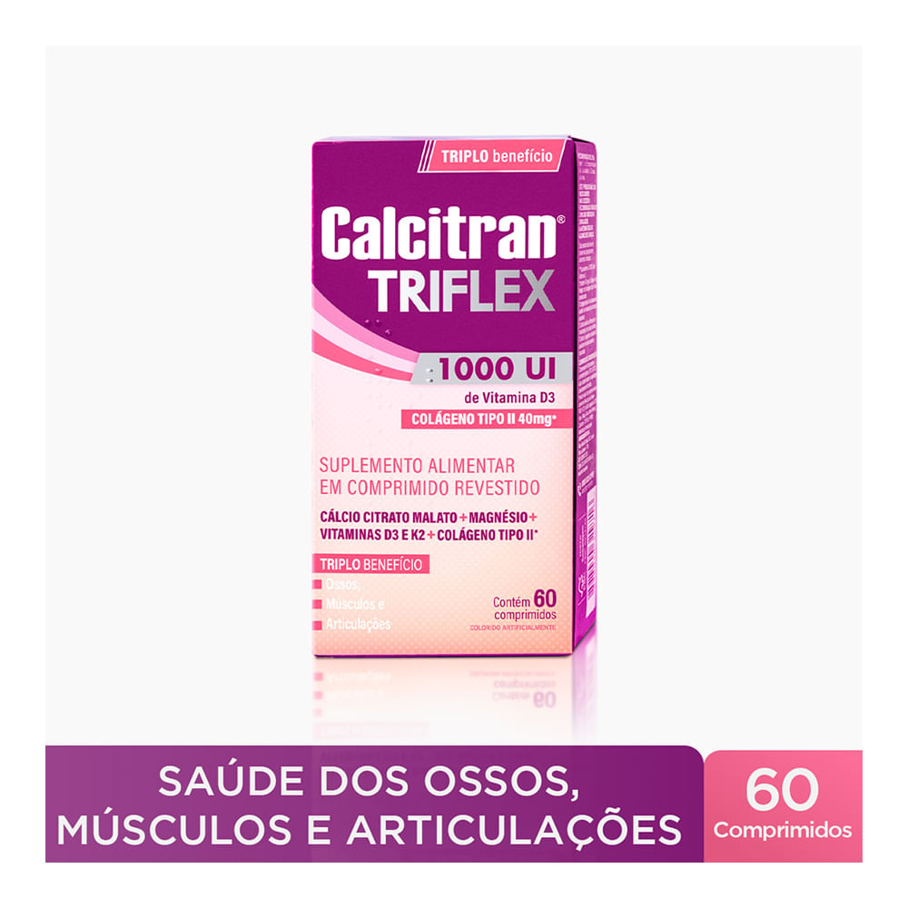 Calcitran Triplex 60 Comprimidos - Drogaria Sao Paulo
