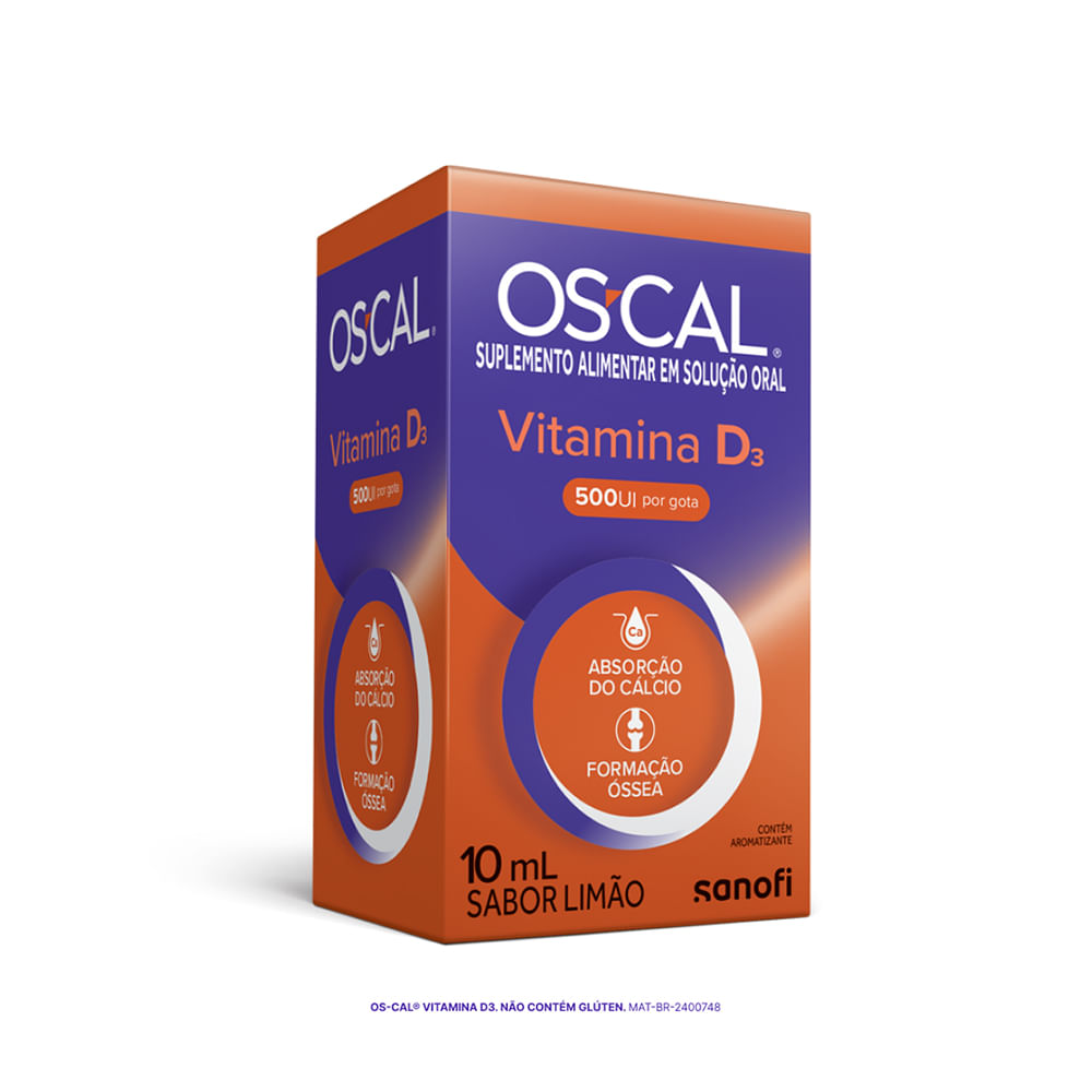 OS-CAL® Vitamina D3 500UI 10ml Gotas - Drogaria Sao Paulo