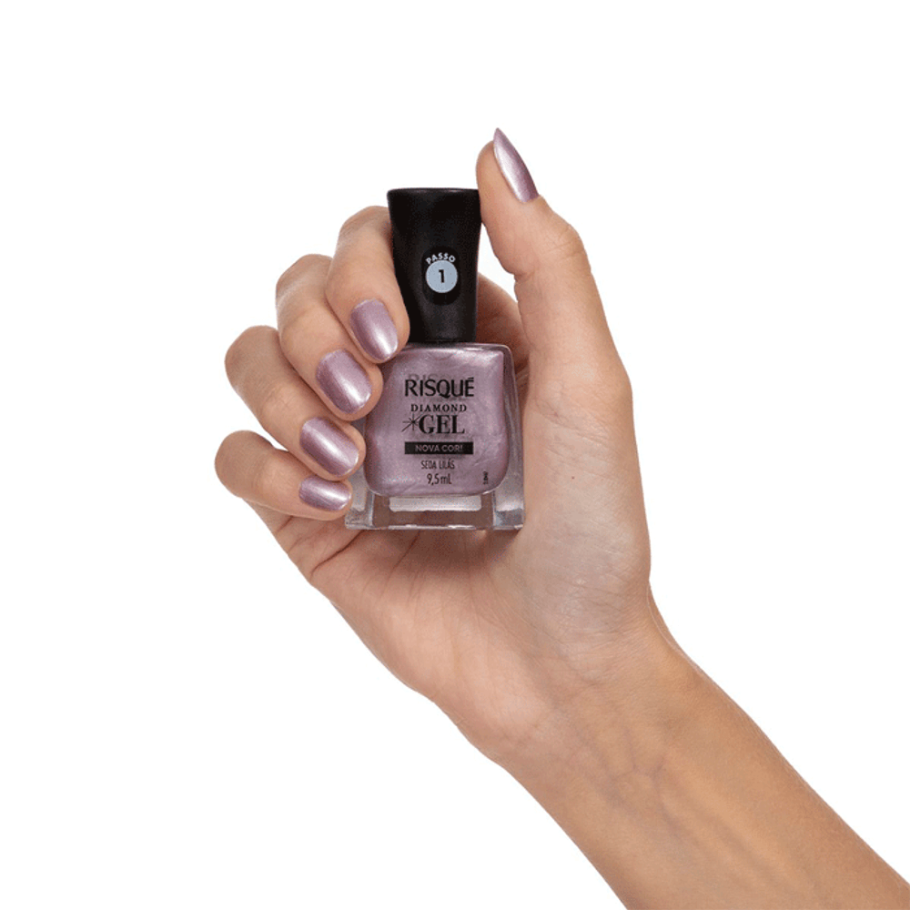 Esmalte Risqué Diamond Gel Seda Lilás 9,5ml - Drogaria Sao Paulo