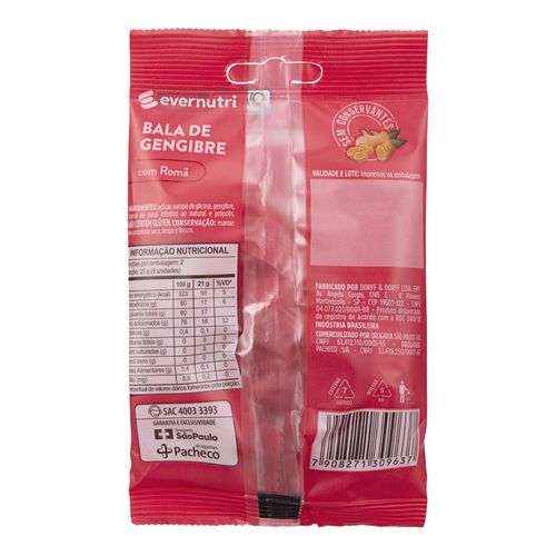 Bala de Gengibre com Romã Ever Nutri 40g - Drogaria Sao Paulo