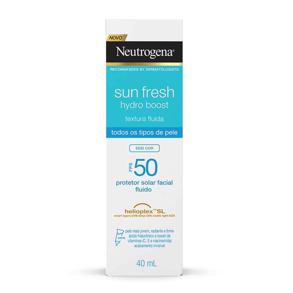 Protetor Solar Facial Neutrogena Sun Fresh Hydro Boost FPS50 40ml ...