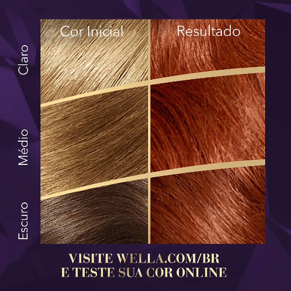 Tinta de Cabelo Wella Koleston 64 Acaju Acobreado - Drogaria Sao Paulo