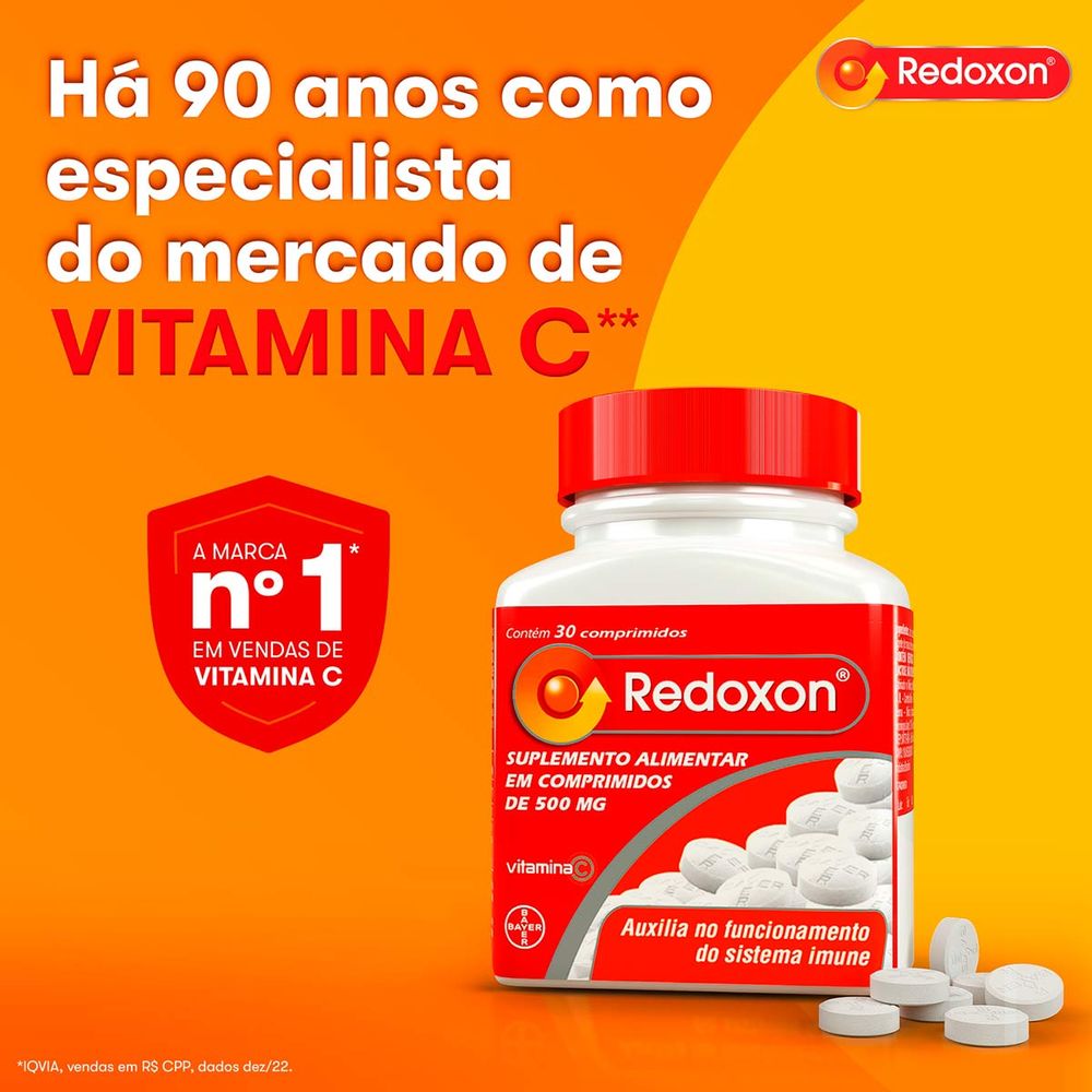 Vitamina C Redoxon 500mg 30 Comprimidos - Drogaria Sao Paulo