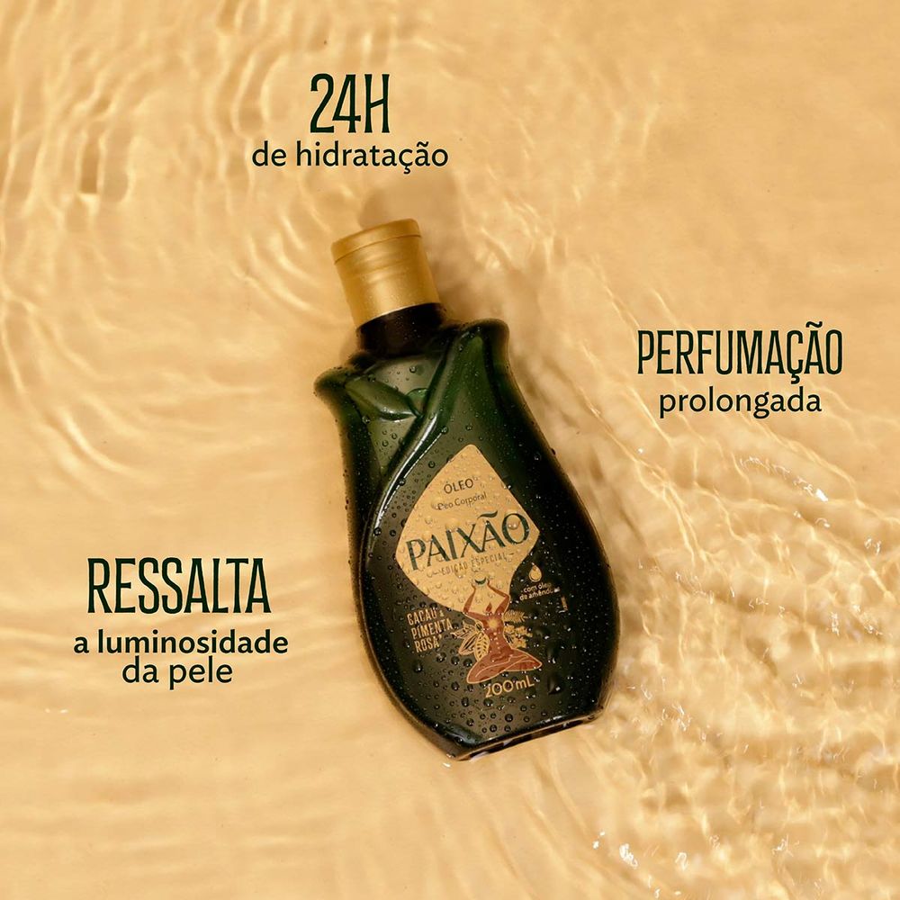 Óleo Hidratante Deo Corporal Paixão Cacau & Pimenta-Rosa 200ml ...