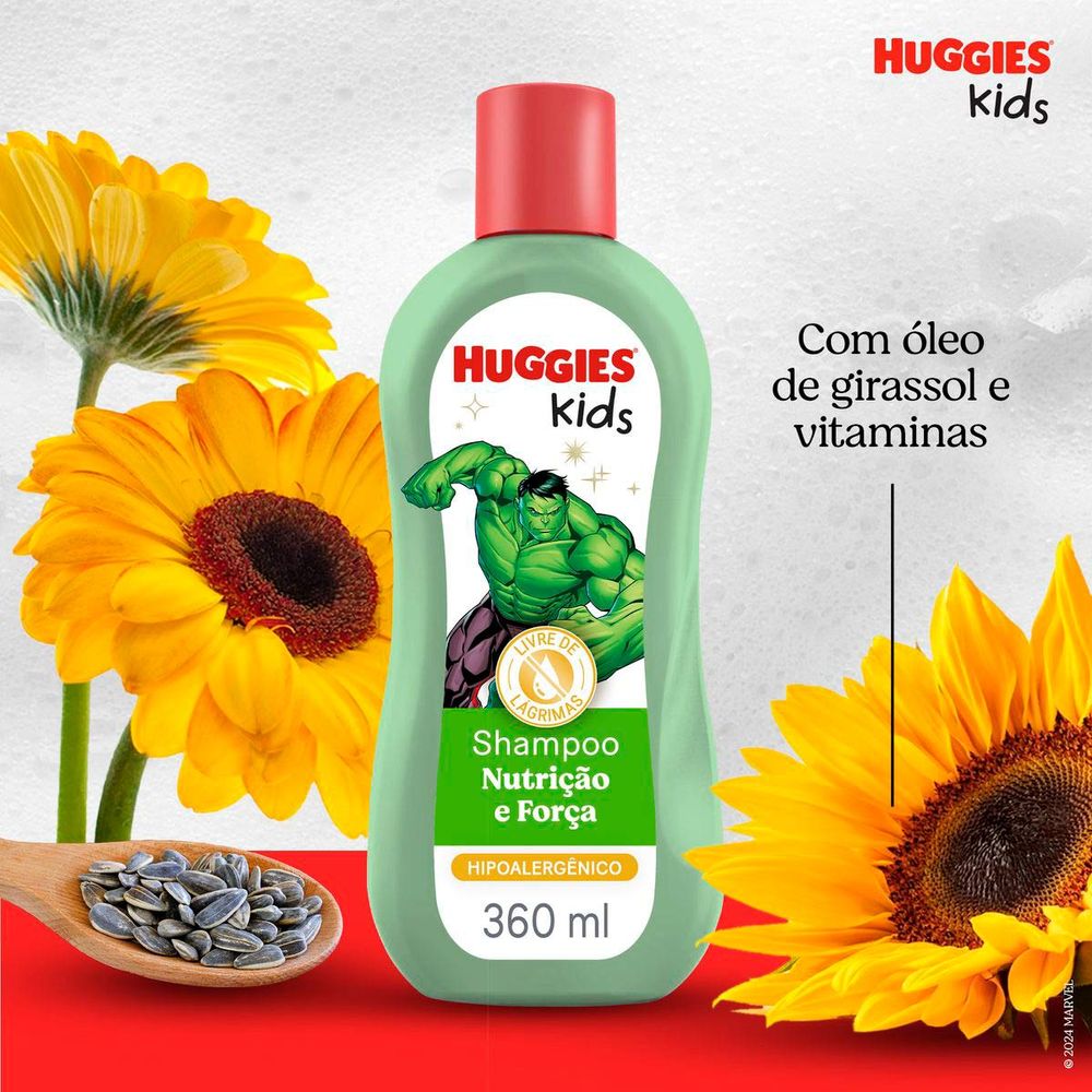 Shampoo Huggies Kids Hulk Nutrição e Força Hulk 360ml - Drogaria Sao Paulo