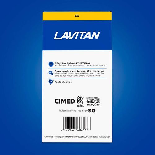 Suplemento Alimentar Lavitan A-Z Original 60 Comprimidos - Drogaria Sao ...