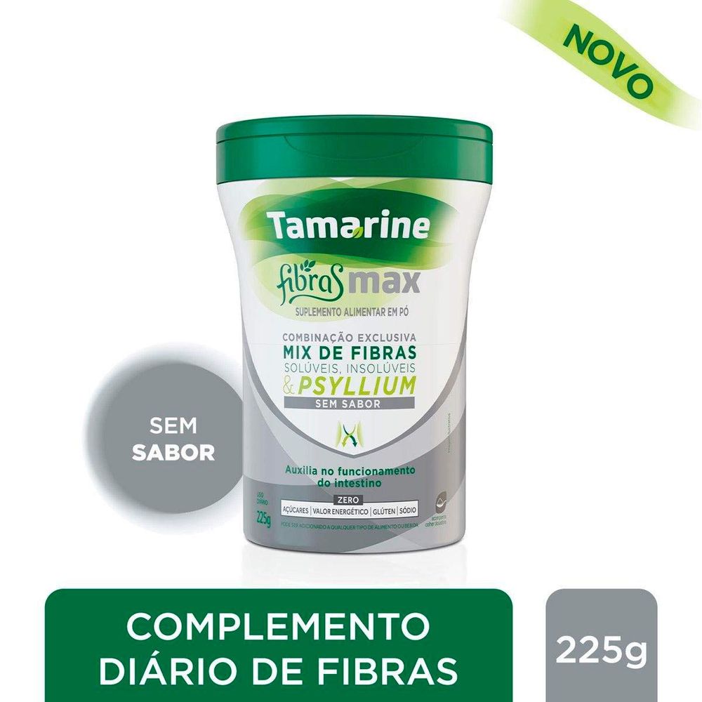 Mix de Fibras Tamarine Fibras Max Sem Sabor 225g + Colher Dosadora ...