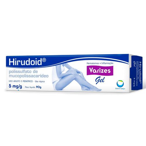 Hirudoid Varizes 500mg Daiichi Sankyo 90g Gel - Drogaria Sao Paulo