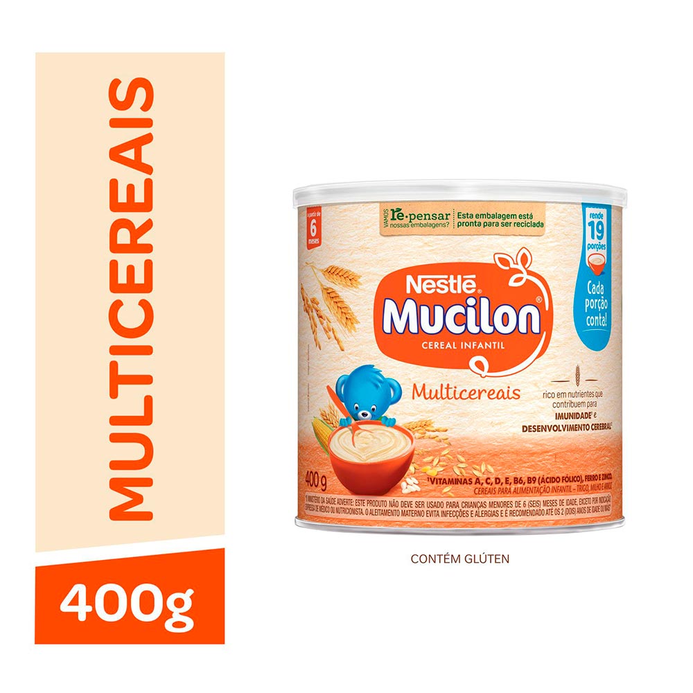 Cereal Infantil Mucilon Multicereais 400g - Drogaria Sao Paulo